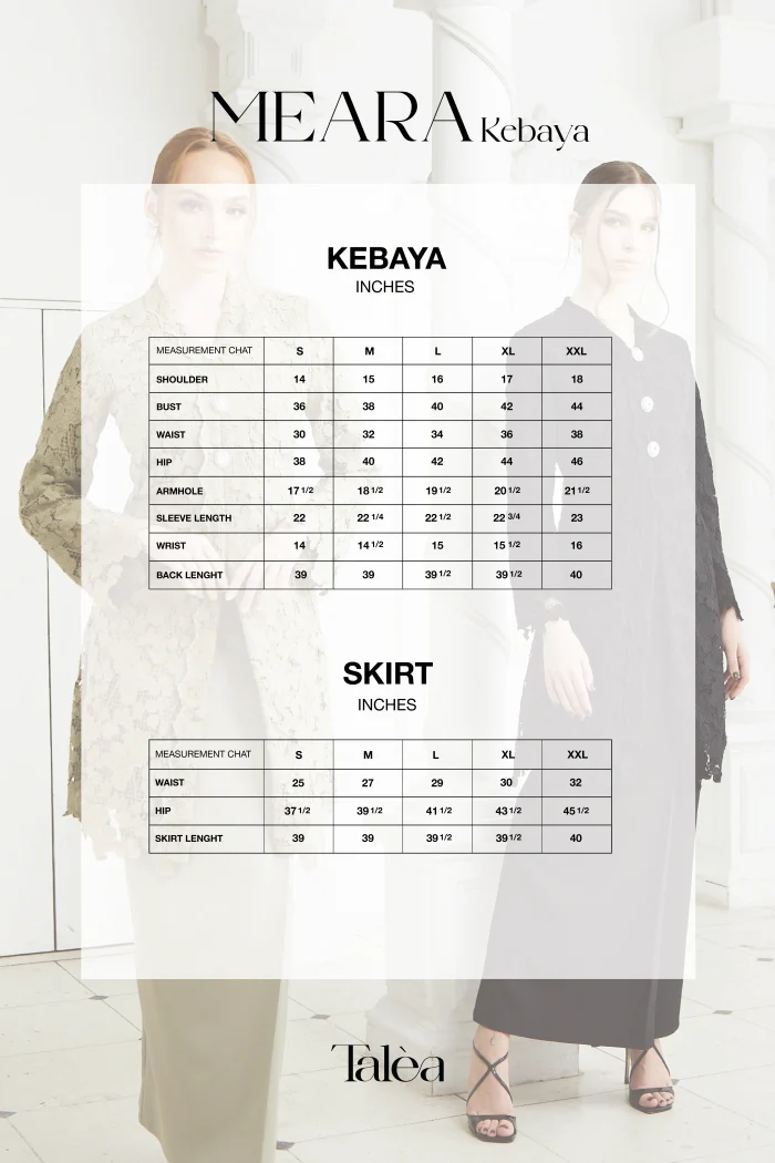 Meara Kebaya (Black) – Talea