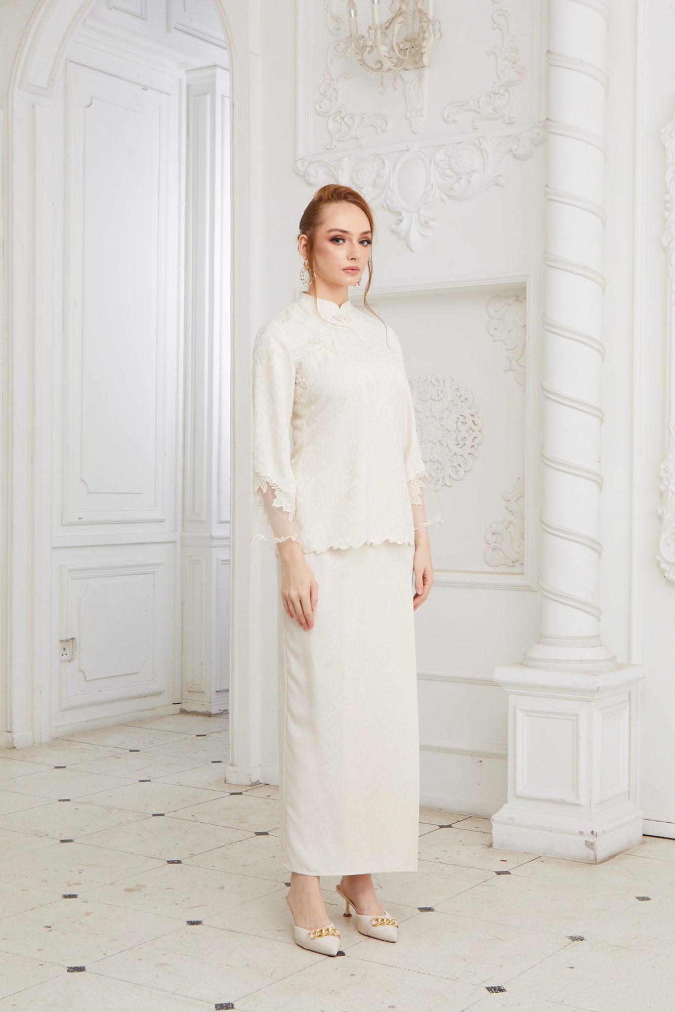 Rhea Kurung (Cream) – Talea